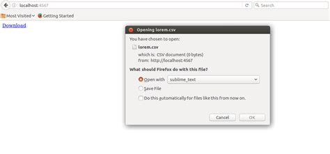 Html Downloading Csv File From Public Folder Says Failed No File Stack Overflow