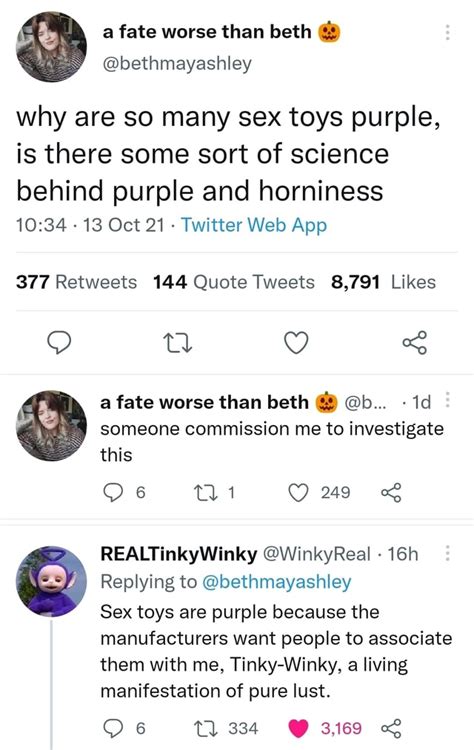Why Are So Many Sex Toys Purple Is There Some Sort Of Science Behind Purple And Horniness Td A