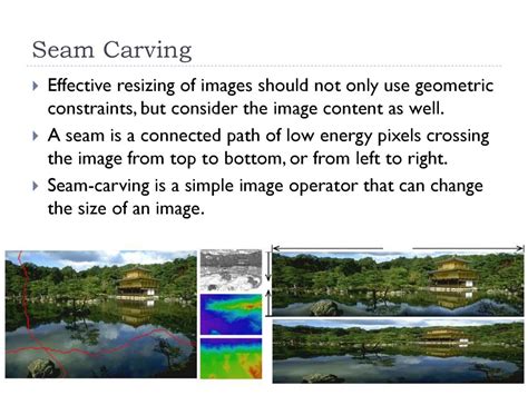seam carving for content aware image resizing ppt download