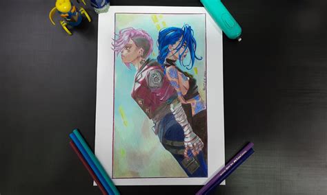 Vi Jinx Arcane Fan Art By Leona157 On Deviantart