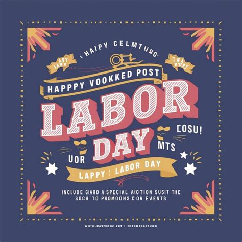 Happy Labor Day Social Media Post Design Premium Ai Generated Image