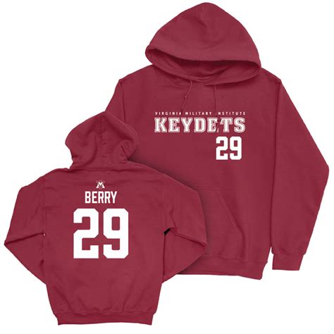Nil Store Vmi Football Crimson Sideline Hoodie Myles Berry