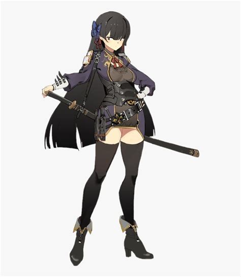 Anime Animegirl Samurai Sword Katana Modern Black Black Hair Anime Girl With Sword
