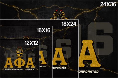 Alpha Phi Alpha 1906 Canvas Print Multiple Sizes Available Etsy