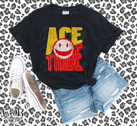 Ace Tribe Yellow And Red Smiley Face Earthline Customs