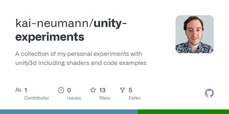Github Kai Neumannunity Experiments A Collection Of My Personal