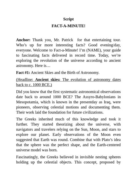 News Script Pdf Ptolemy Ancient Science