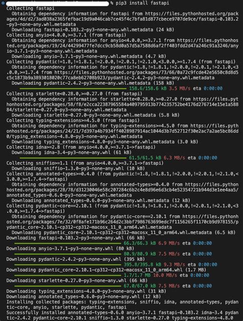 Python Fastapi 설치