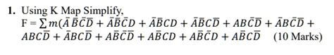 1 using k map simplify f mabcd abcd abcd abcd abcd abcd abcd abcd abcd