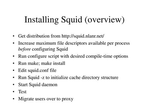 Ppt The Squid Caching Proxy Powerpoint Presentation Free Download