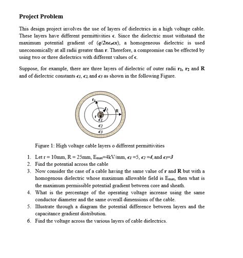 Solved Project Problem This Design Project Involves The Use