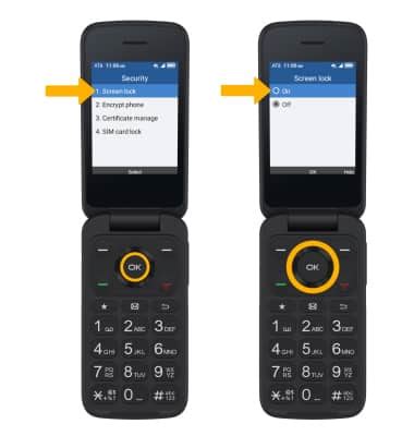 TCL CLASSIC 4058R Secure My Device AT T