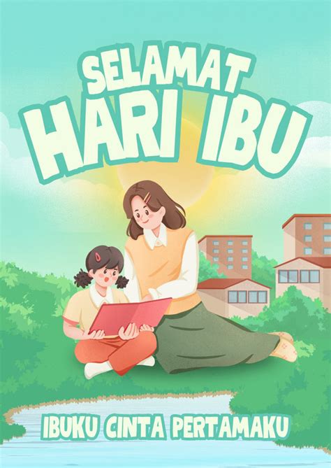 Halaman 4 Gratis Contoh Poster Hari Ibu Terbaik Canva