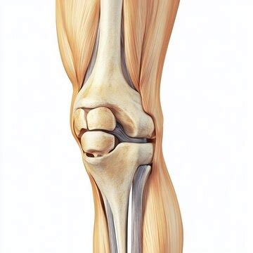 Human Knee Joint Anatomy Bones Cartilage And Ligaments Premium Ai