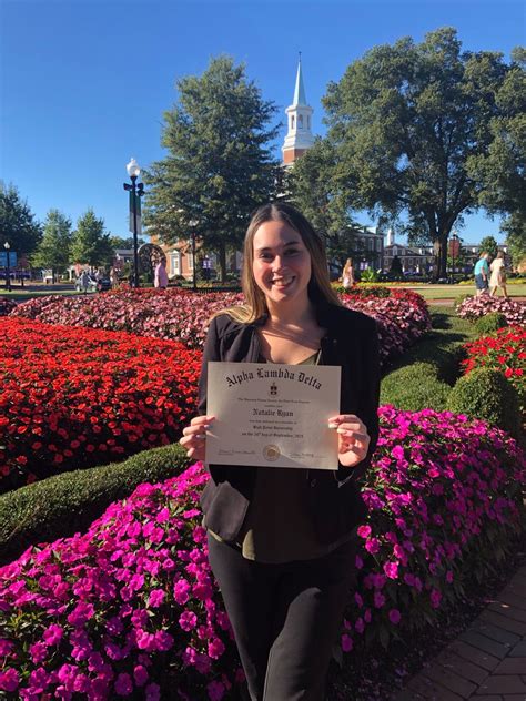 This Past Friday I Hade The Honor Of Being Inducted Into Alpha Lambda Delta Honor Society At