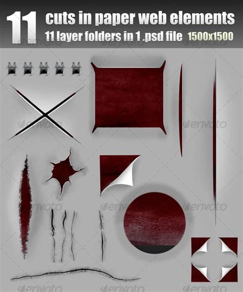 Page Curl PSD Template Files PSDDude