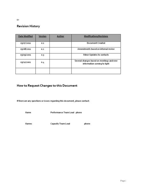 Detailed Performance Test Plan Example Pdf Replication Computing