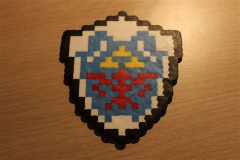 Hylian Shield Pixel Art Bead Sprite From The Legend Of Zelda Series