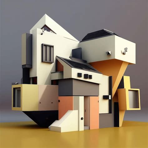 Premium Photo 3d Model Architectural Design Ai Generated