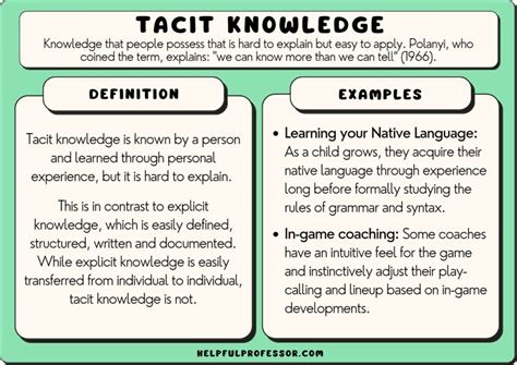 15 Tacit Knowledge Examples 2025