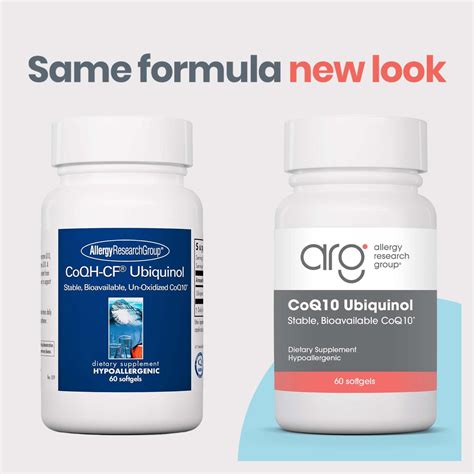 Ubiquinol Coq10 100mg Supplement Allergy Research Group