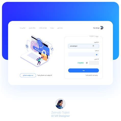Login Form Uiux By Zeinab Tajeri On Dribbble