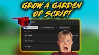 Grow A Garden Script No Key Egg Detector Pet Spawner Dupe Auto Event Auto Craft Sherman The