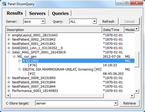 dicomquery — mevislab documentation
