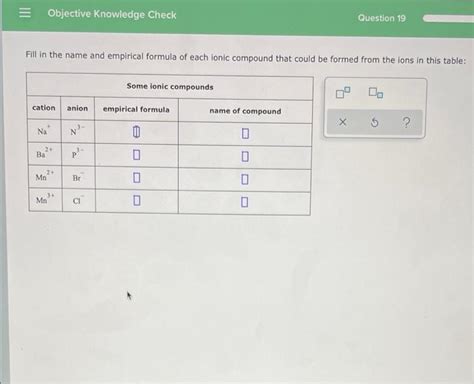Solved Objective Knowledge Check Question 19 Fill In The