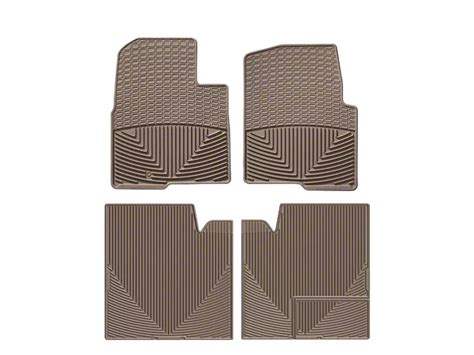 Weathertech F 150 All Weather Front And Rear Rubber Floor Mats Tan