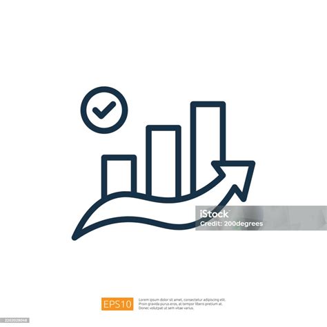상향 성장을 간단하게 그래픽으로 표현한 것으로 막대 차트와 진행 상황을 나타내는 화살표가 특징이며 비즈니스 컨텍스트에서 자주 사용됩니다 개발에 대한 스톡 벡터 아트 및 기타
