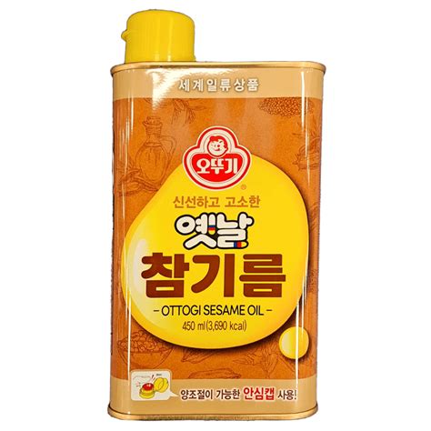 오뚜기 옛날 참기름 450ml 캔 배민 장보기∙쇼핑