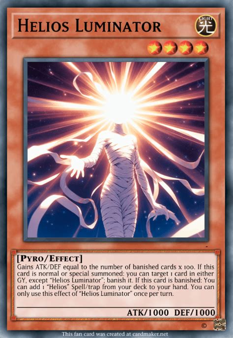 Custom Helios Yu Gi Oh Archetype R Customyugioh