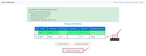 Cellular Configuration Documentation