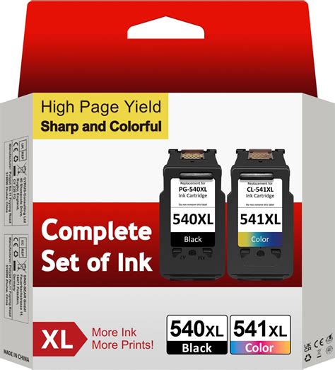 Inkyeah 540 And 541 Ink Cartridges Xl Pg 540 Cl 541 Xl Ink