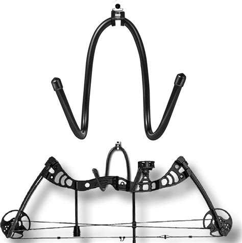 Ahosoutly 1pack Bow Hanger Display Archery Rack Wall Mount