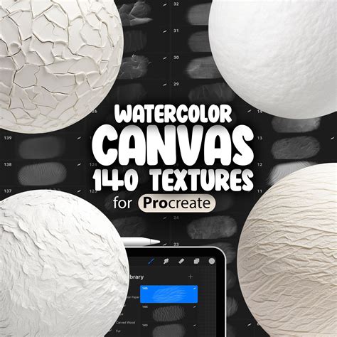 Procreate Watercolor Paper Textures Procreate Canvas Texture Seamless Brushes Paper