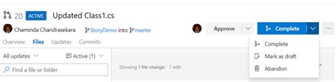 Chamindas Devops Journey With Msft Draft Pull Request In Azure Git Repos