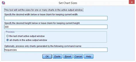 Spss Set Chart Sizes Tool
