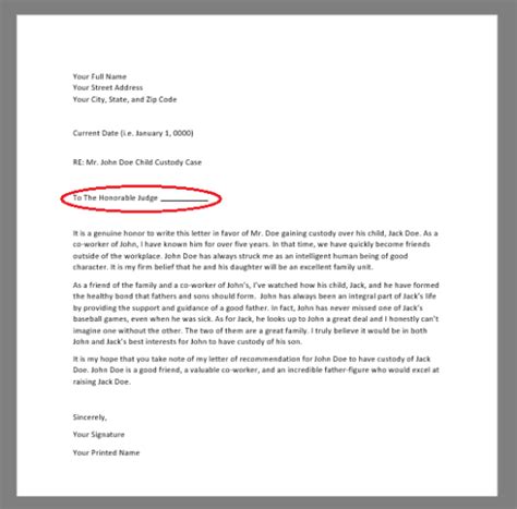 Free Character Reference Letter For Court Template Samples Pdf