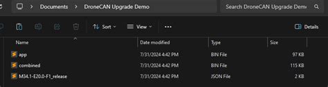 DroneCAN Firmware Upgrade Vertiq API And Usage Documentation