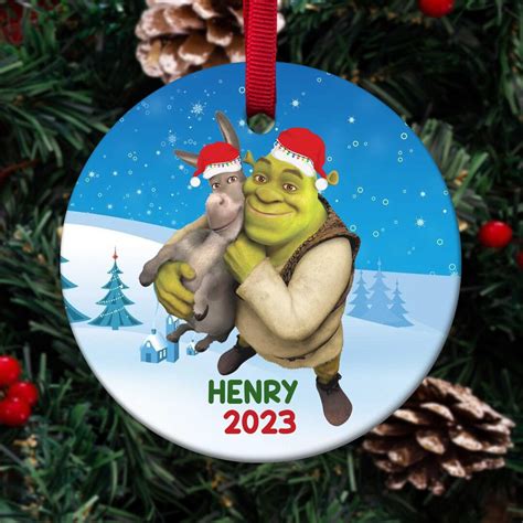 Shrek Ornament Christmas Ornament Shrek Christmas Ornament Christmas
