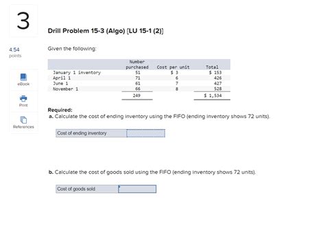 solved drill problem 15 3 algo [lu 15 1 2 ] given the
