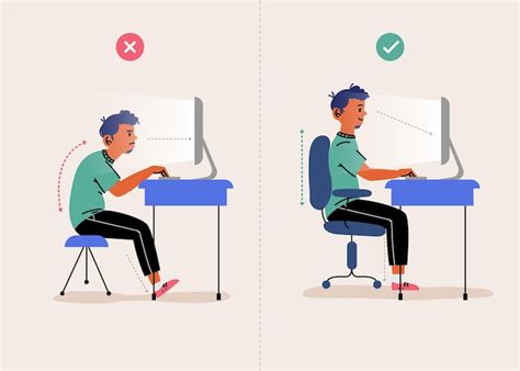 Ilustraciones De Ergonomía En El Trabajo Servicios De Ergonomía