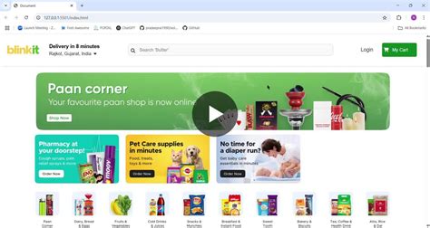 Webdevelopment Blinkitclone Html Css Javascript Bootstrap