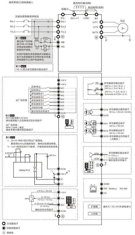 变频器接线教学与接线图实例（超详细） 知乎