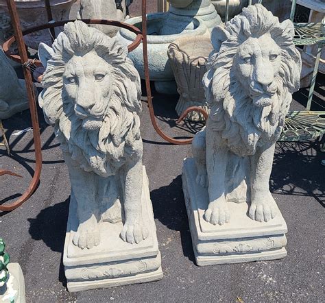 Concrete Statues And Seating — Lots Of Furniture