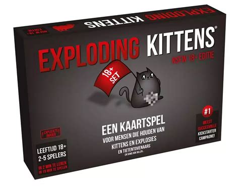 Exploding Kittens NSFW 18 Kaartspellen Paaprika Spellenwinkel Café