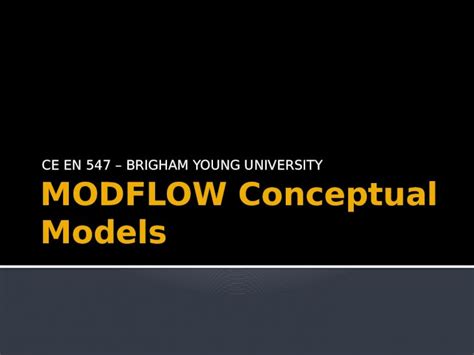 Pptx Modflow Conceptual Models Dokumen Tips