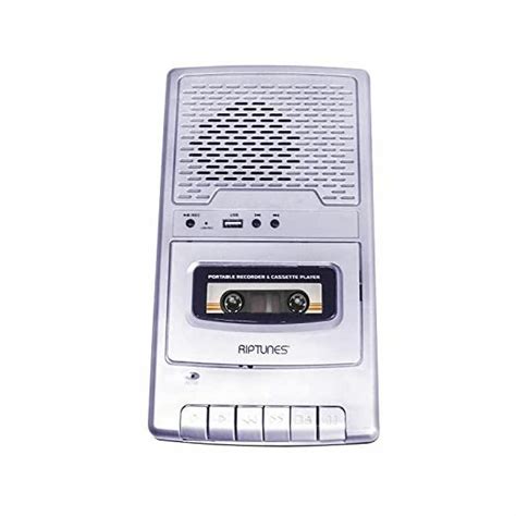 Riptunes 카세트 플레이어 테이프 Usb 레트로 슈박스 마이크 Mp3 티몬
